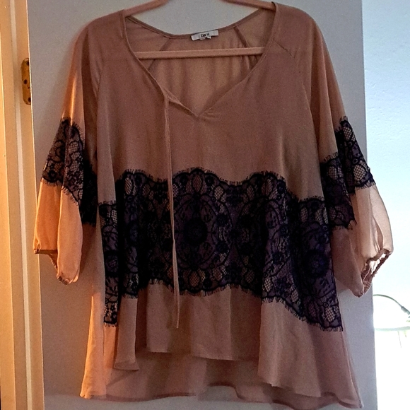 Bar III | Tops | Bar 11 2x Brown Blouse | Poshmark